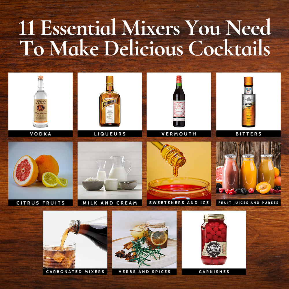 11 Essential Mixers You Need To Make Delicious Cocktails | Nestor Liquor