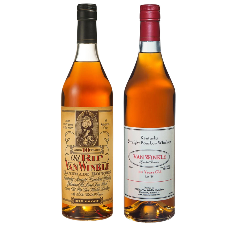 Old Rip Van Winkle 10 Year & Van Winkle 12 Year Lot B Bundle
