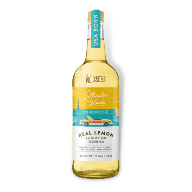 Saltwater Woody Real Lemon Amerian Rum 750ml - Buy Online │ Nestor Liquor